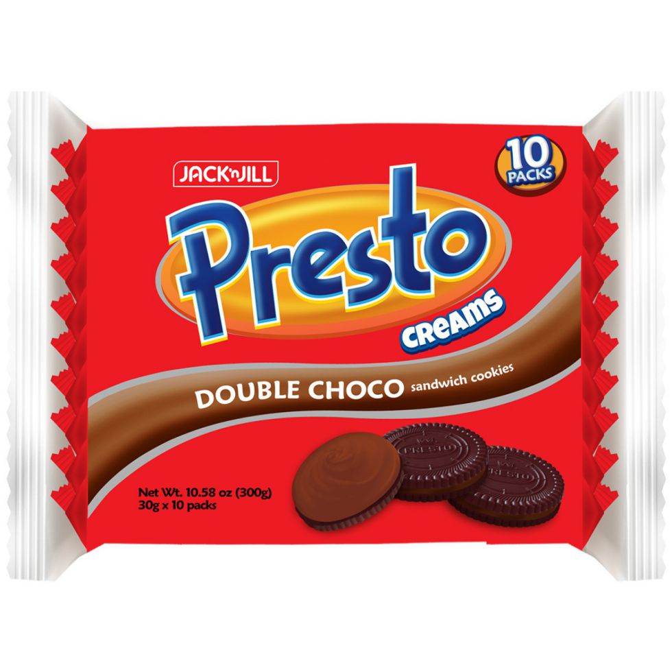 Presto Creams Double Choco 10x30g — Primo Mart