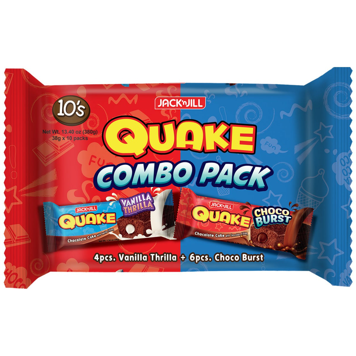 Quake Bars Combo Pack 10x38g — Primo Mart