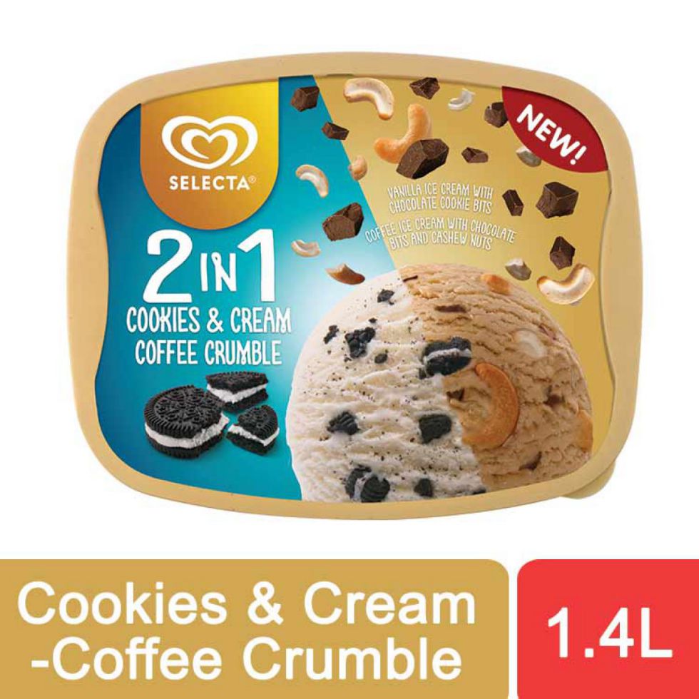Selecta 2In1 Cookies & Cream Coffee Crumble 1.3L — Primo Mart