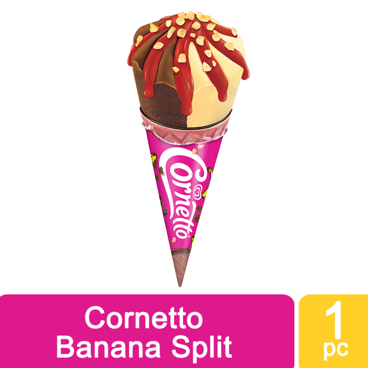 Selecta Cornetto Banana Split 110ml — Primo Mart