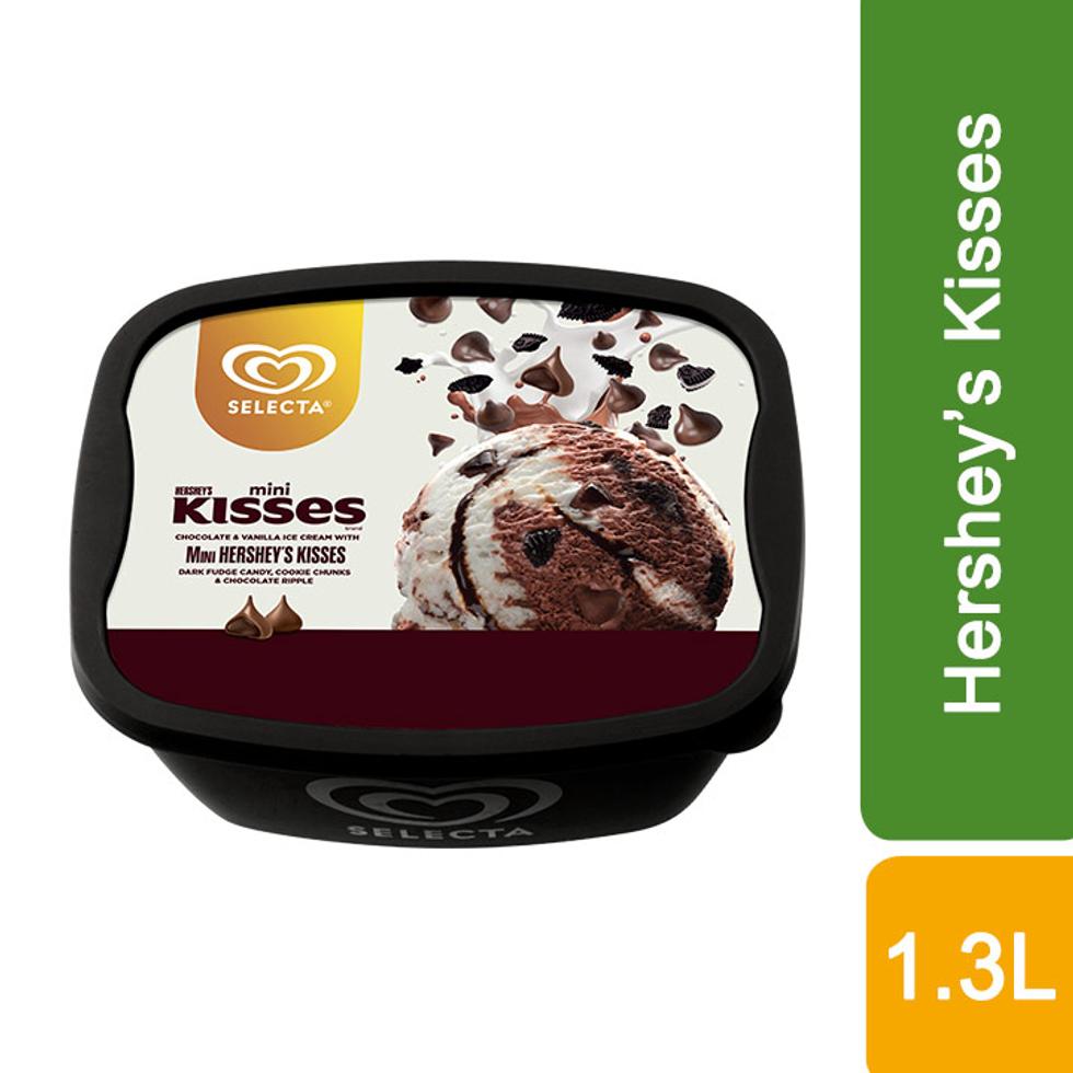 Selecta Hershey's Mini Kisses Chocolate& Vanilla 1.3L — Primo Mart