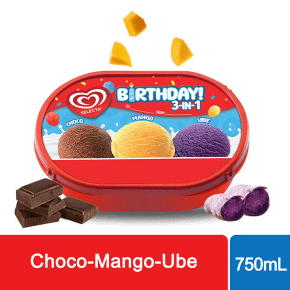 Selecta Creamdae Choco Keso Ube 750ml — Primo Mart