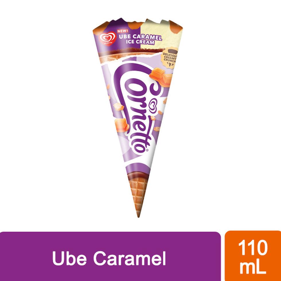 Cornetto Ice Cream Ube Caramel 110ml — Primo Mart