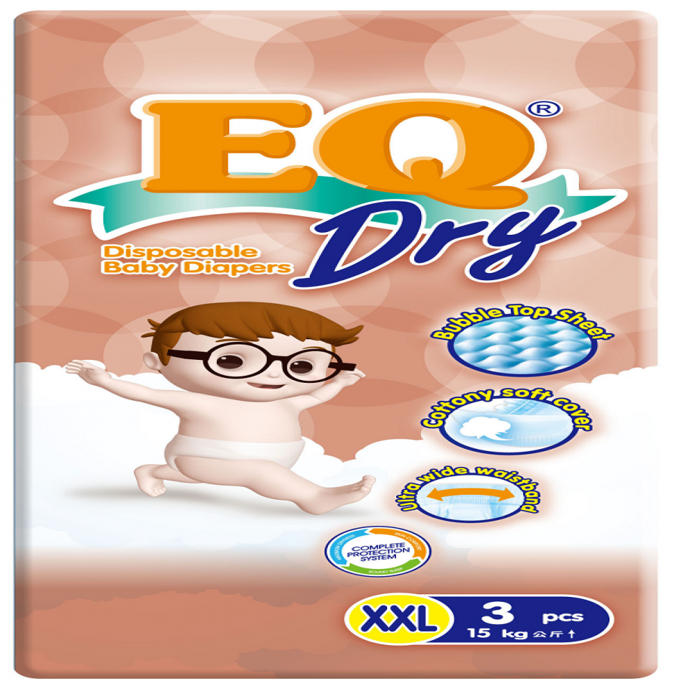 EQ Diaper Dry XXL 3s — Primo Mart