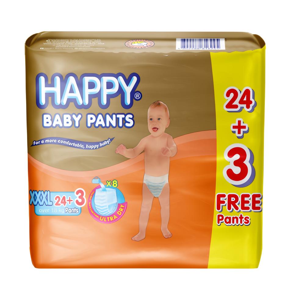 Happy Diaper Pants XXXL 24as — Primo Mart