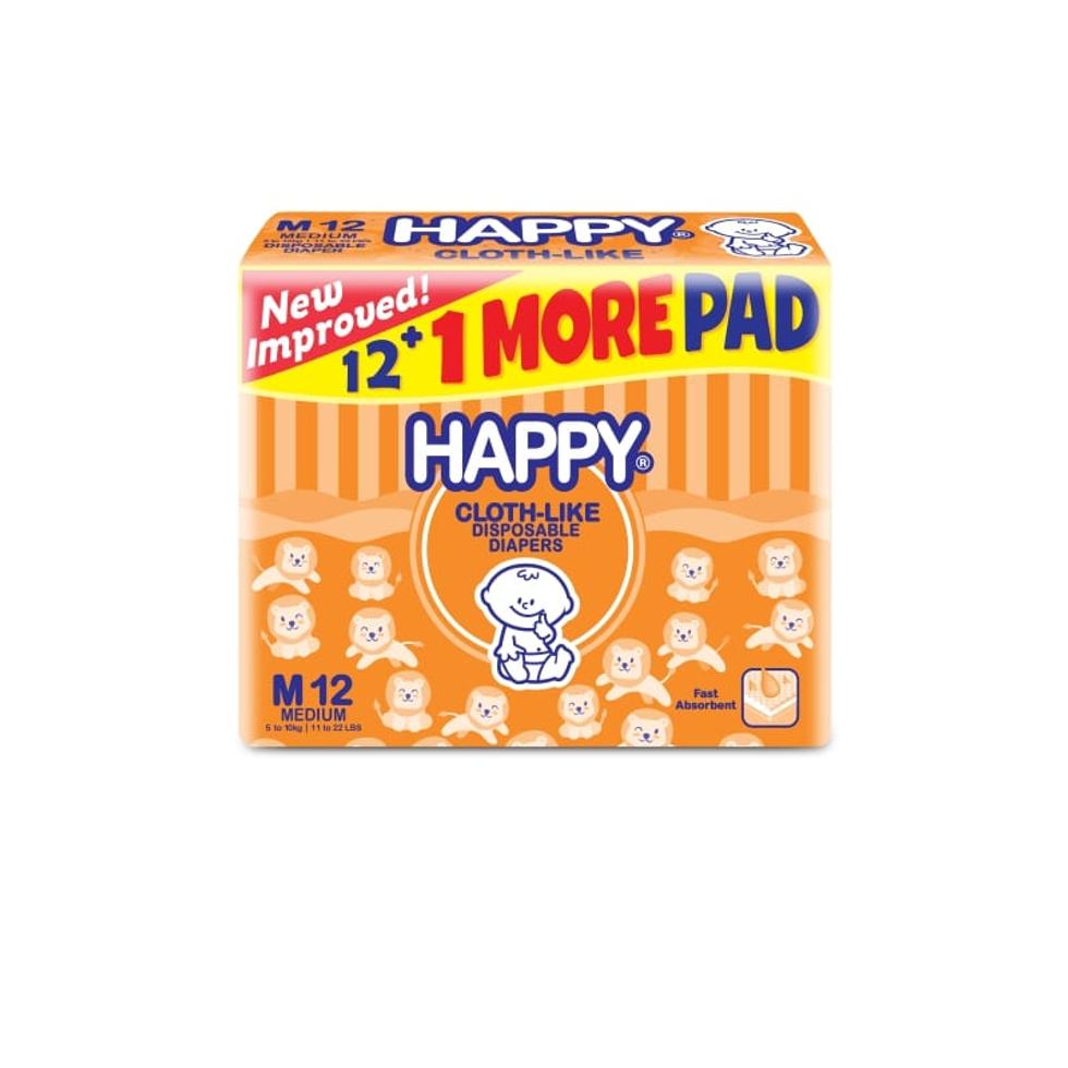Happy Diaper M 12+1 — Primo Mart