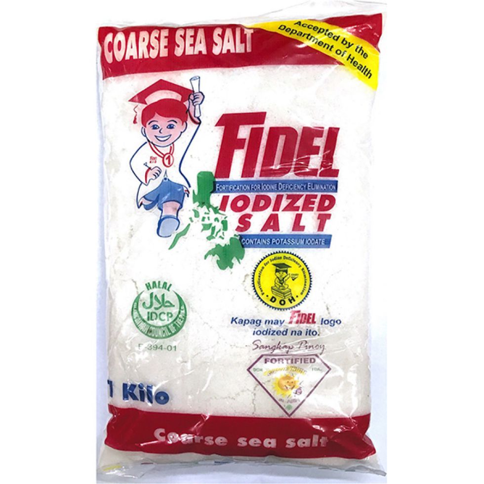 Fidel Iodized Salt Coarse 1kg — Primo Mart
