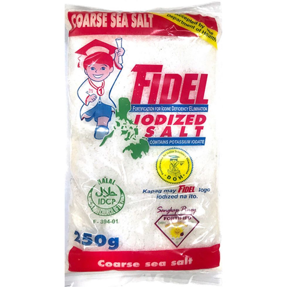 Fidel Iodized Salt Coarse 250g — Primo Mart