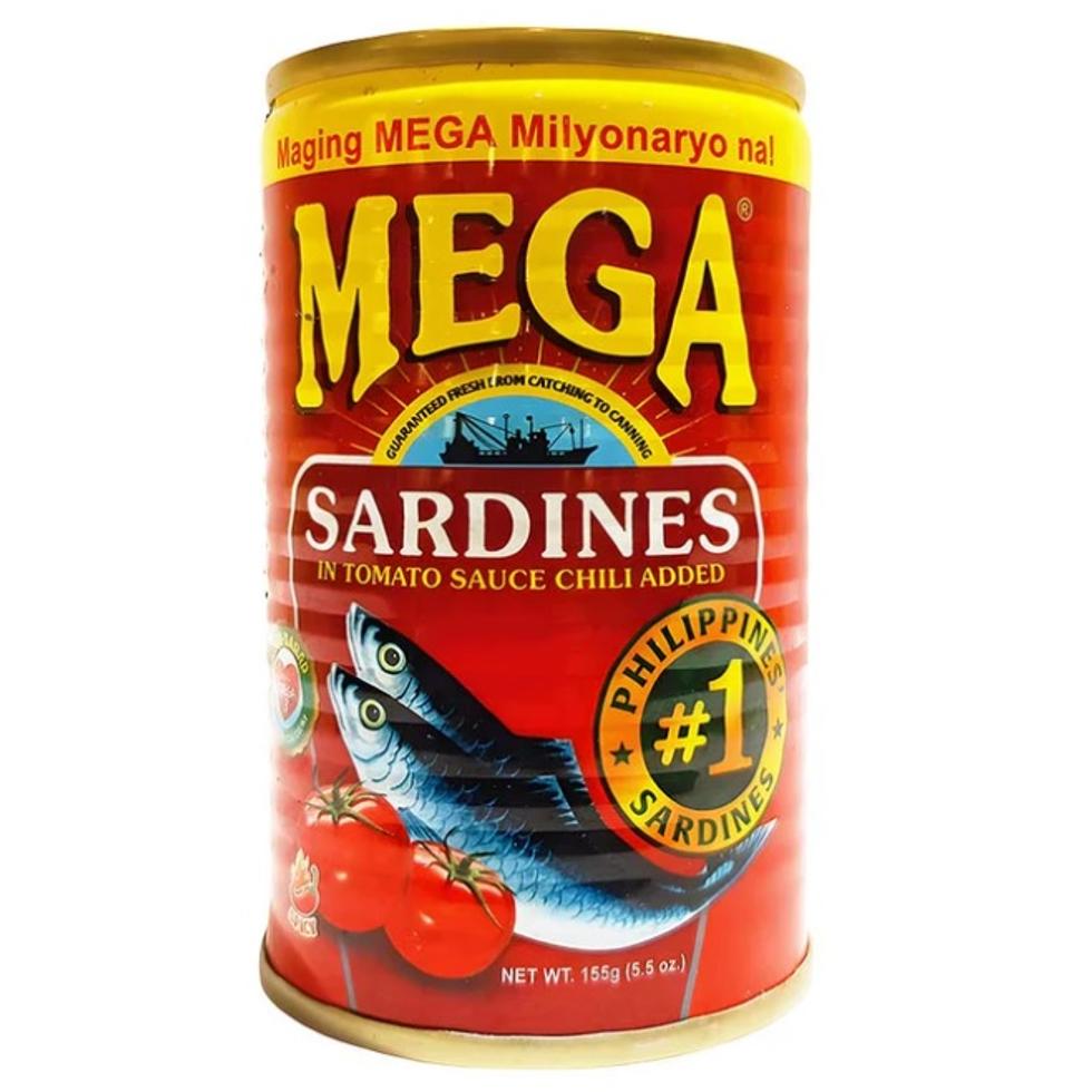 Mega Sardines In Tomato Sauce Chili Added 155g — Primo Mart