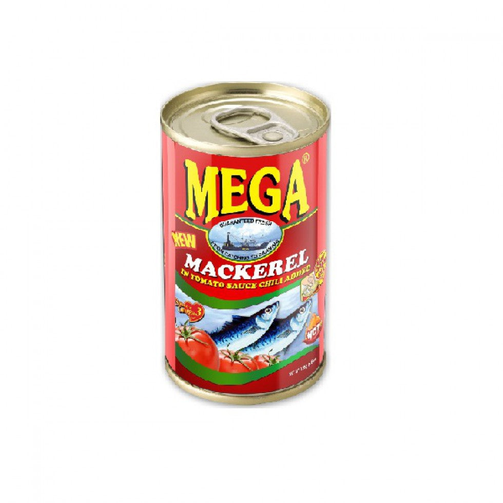 Mega Mackerel in Tomato Sauce Chili Added 155g — Primo Mart