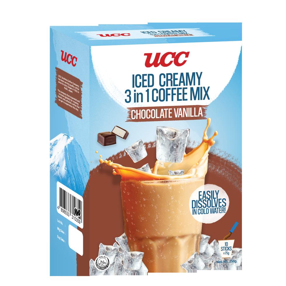 UCC Coffee 3in1 Iced Creamy Choco Vanilla 10/25g — Primo Mart