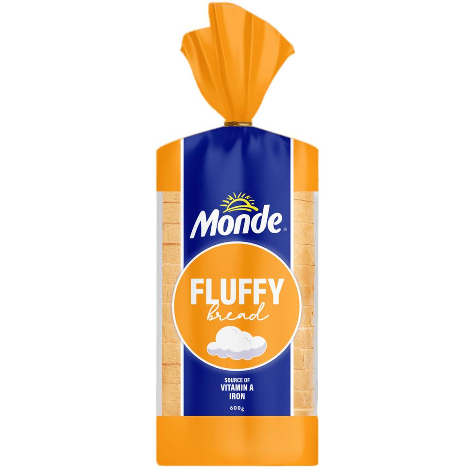 Monde Fluffy White Bread 600g — Primo Mart