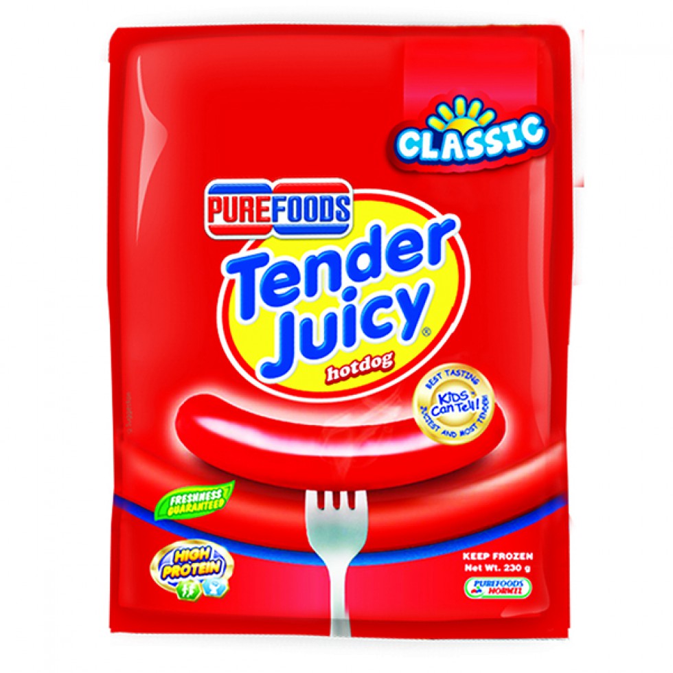 Purefoods Tender Juicy Hotdog Classic 230g — Primo Mart