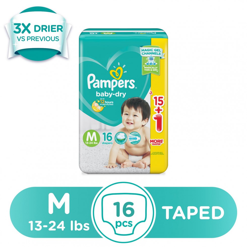 Pampers Diaper Baby Dry M 15 1 — Primo Mart