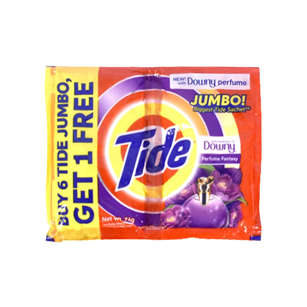 Tide Detergent Powder w/ Downy Perfume Fantasy 74g 6+1 — Primo Mart