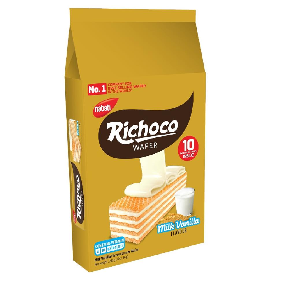 Richoco Wafer Milk Vanilla 10x20g — Primo Mart